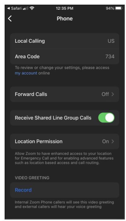 Shared Line Groups: Turn on Receive Calls | ITS Documentation